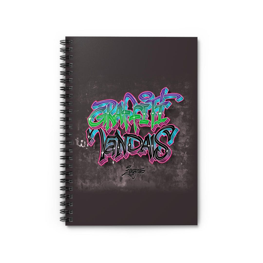 Urban Graffiti Spiral Notebook, Note Taking, Journaling, Gift for ...