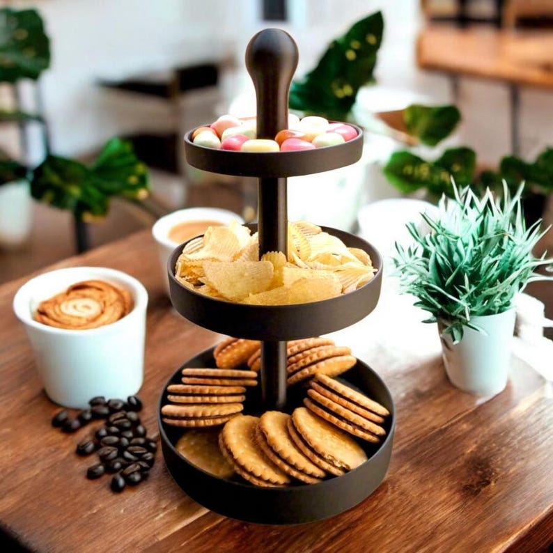 3-tier Snack Stand: Modern Party Platter Organizer - Etsy
