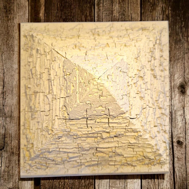 3D Pyramid Puzzle – Unique 3D Printed Jigsaw Puzzle – Buildable ...
