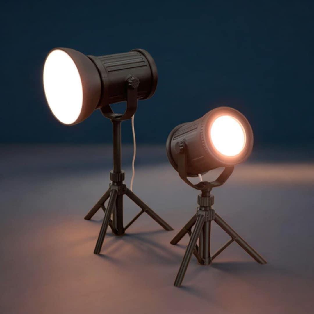 3D Printed Modular Spotlight Lamp – Adjustable Tripod Light With ...