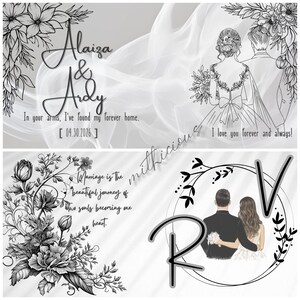 20+ Mug Wrap Wedding Template Layout Editable in Canva Customized ...