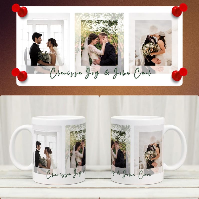 Wedding Mug Wrap Template | Romantic Canva Design (digital Download) - Etsy