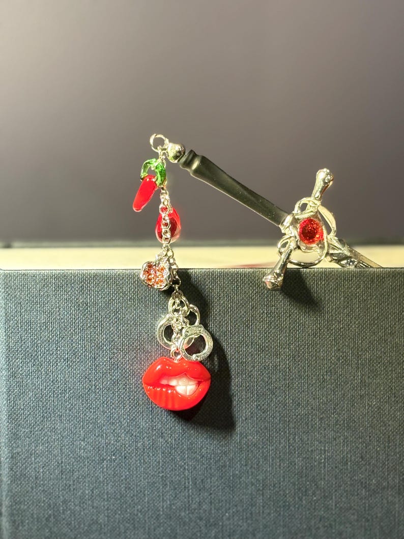 Handmade Book-themed Bookmarks. Swords With Charms. They Can Be ...