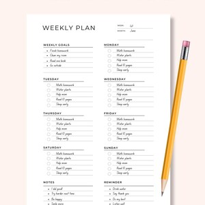 Weekly Mini Planner | Printable Weekly Planner Digital | Printable ...
