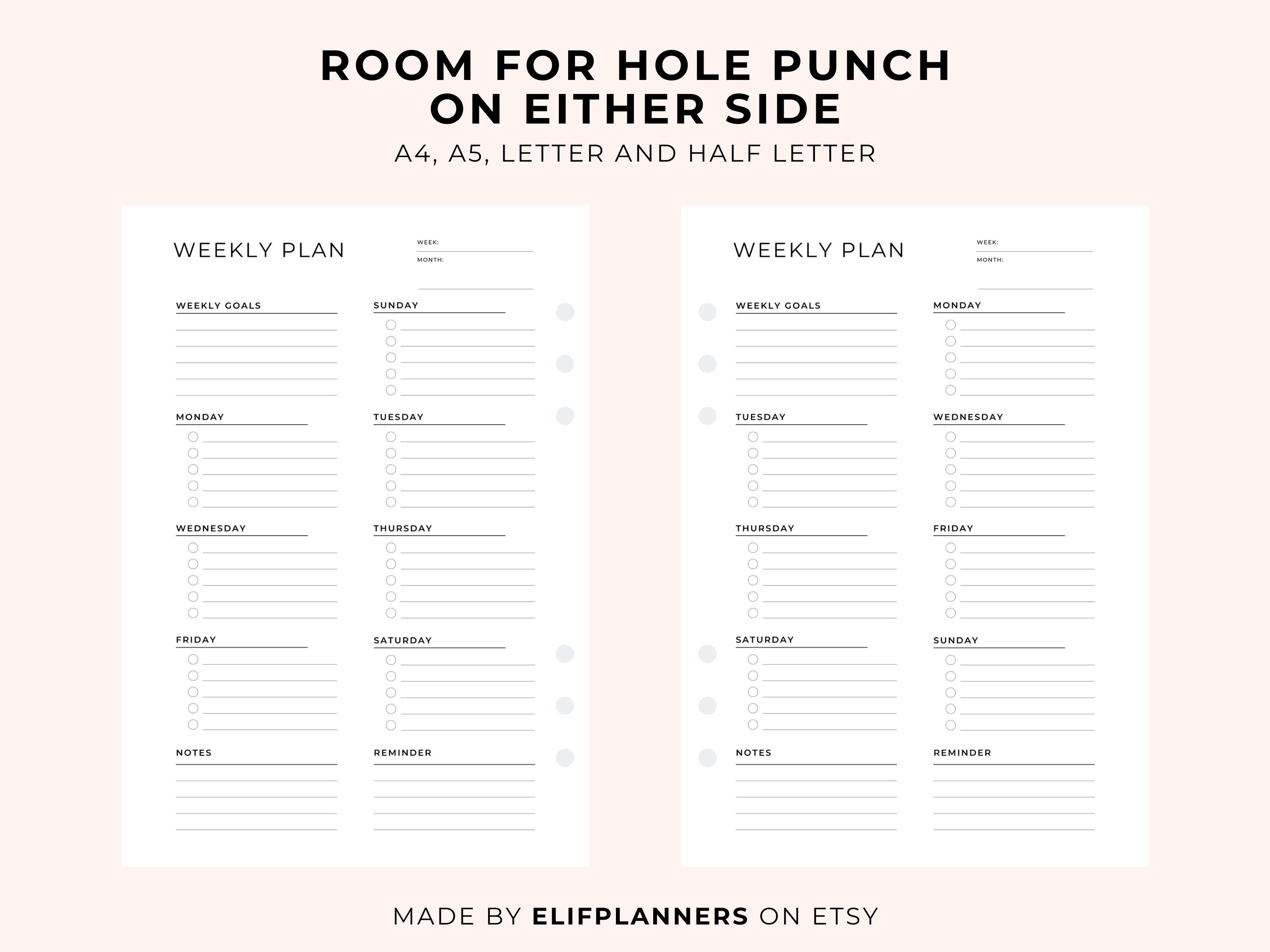 Weekly Mini Planner | Printable Weekly Planner Digital | Printable ...