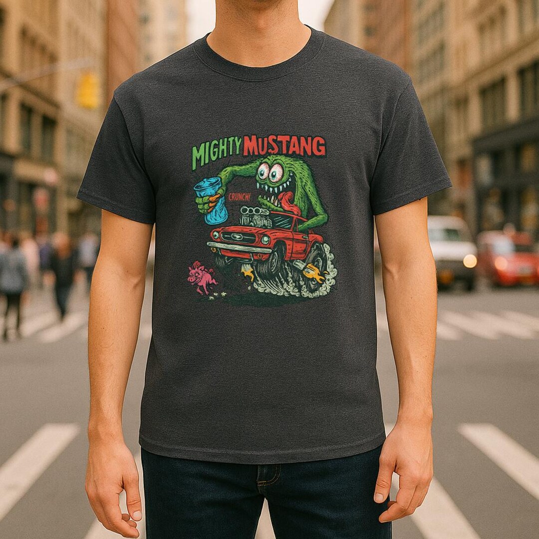 Rat Fink Mighty Mustang Tee: Ed Roth Hot Rod Garage Art - Etsy