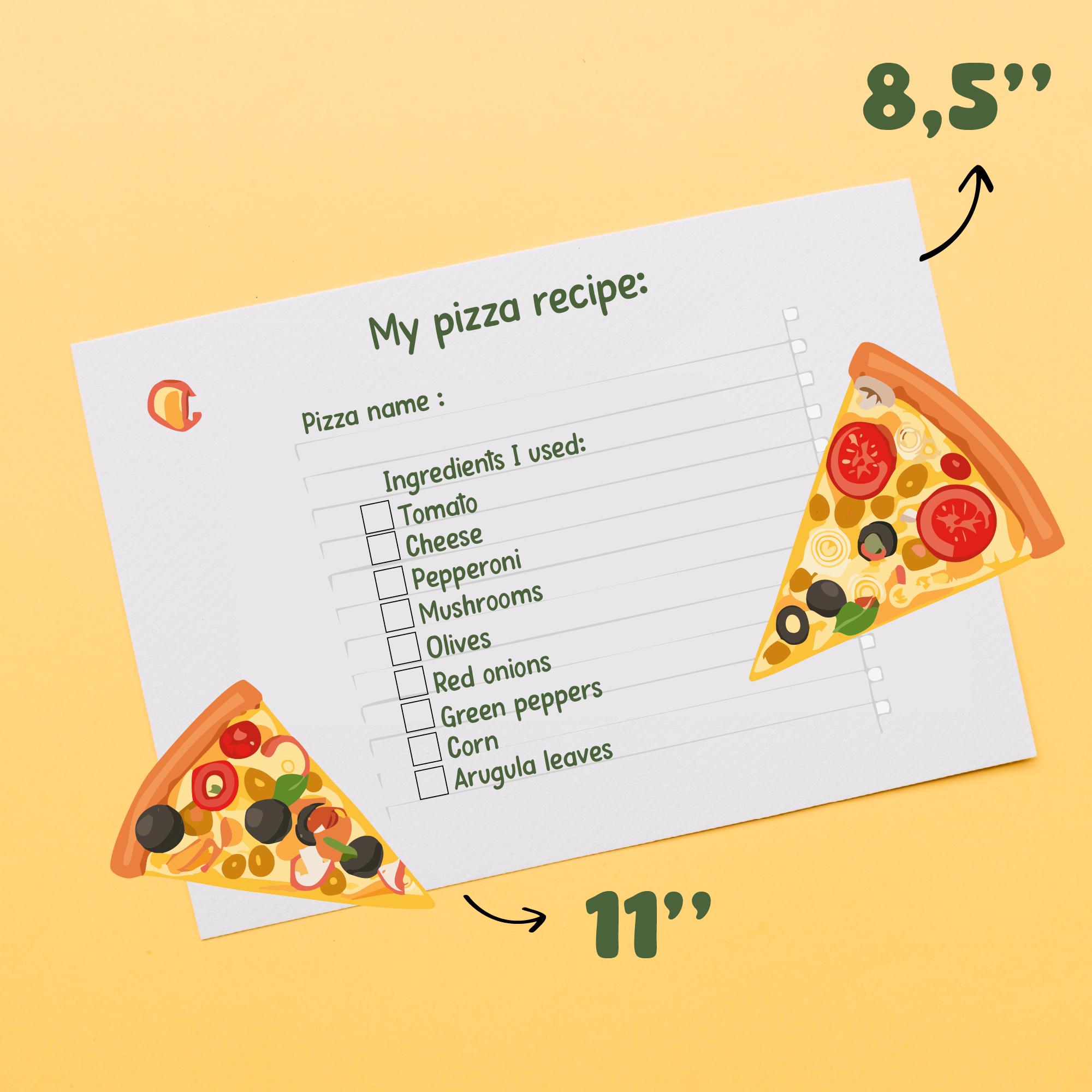 Build a Pizza Craft – Printable Paper Food Activity – Cut and Paste DIY ...