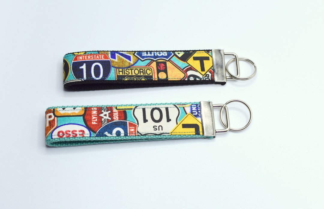 Route 66 Key Fob - Key Chain - Key Fob - Wrist Lanyard - Teacher Gift ...
