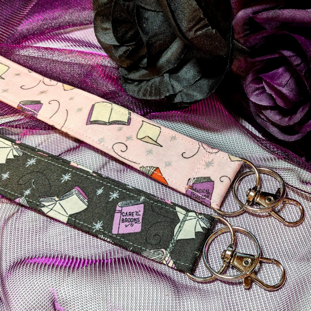 Handmade Bookish Halloween Lanyard – Teacher Gift, Breakaway Option ...