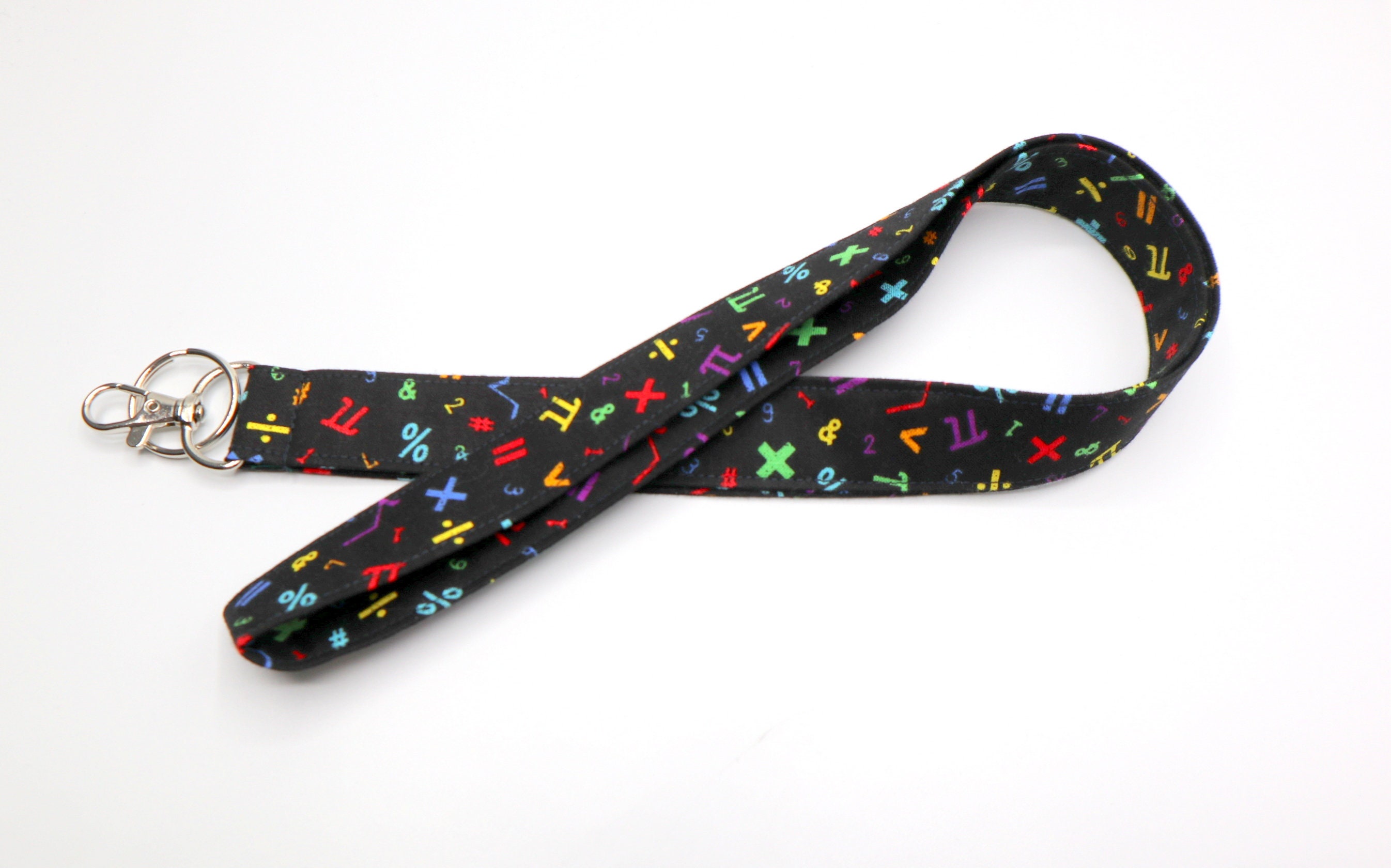 Teacher Lanyard With Mathematic Symbols Perfect for Science | Etsy