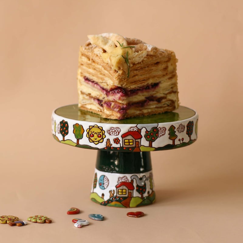 Ceramic Cake Stand - Etsy