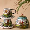 Two of Cozy Cups + Tea Infuser + Rest Dish, Summer and Winter Cups ...