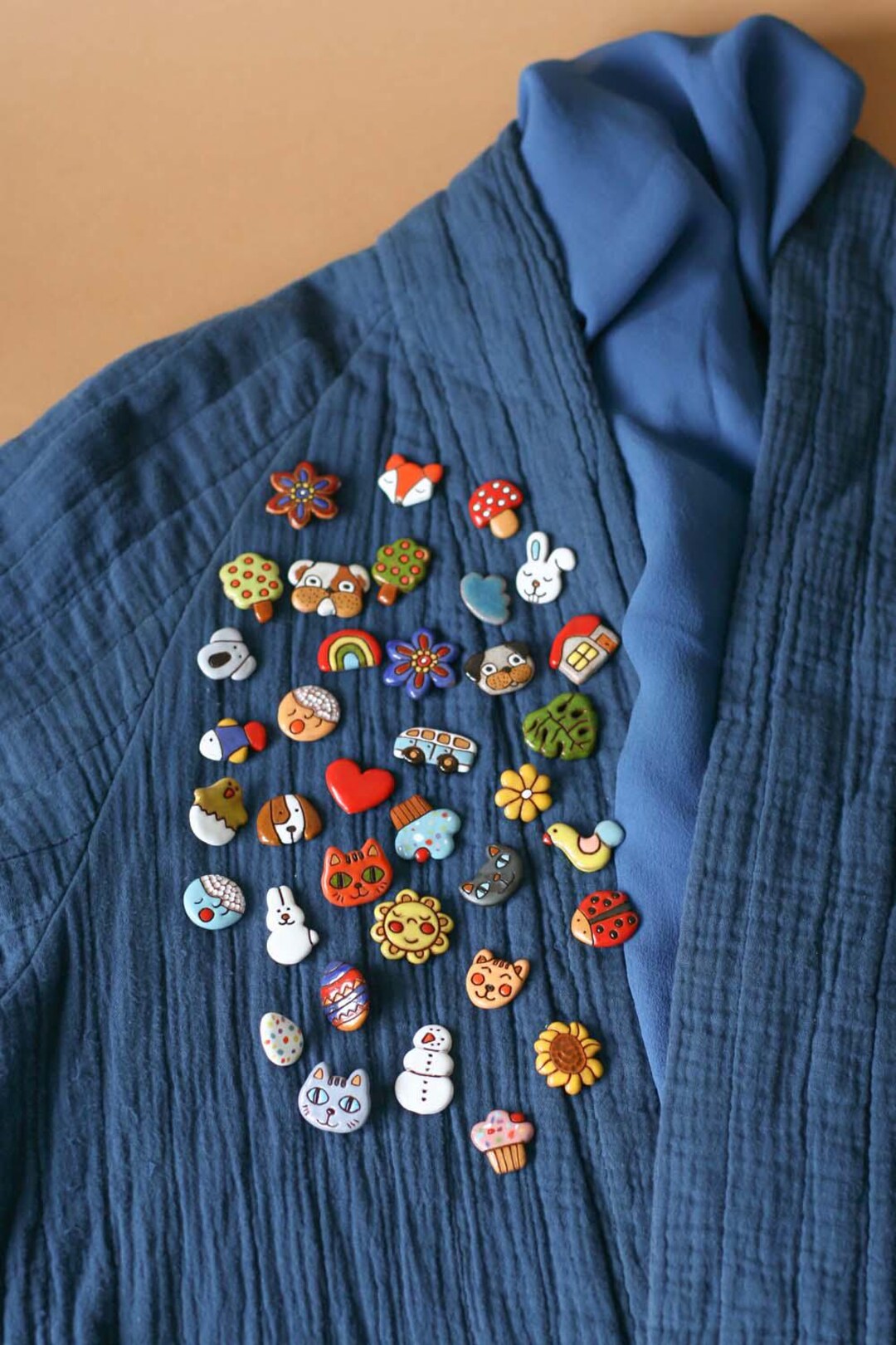 Tiny Pins/ Magnets, Food Animal Kitten Miniatures, Cute Pins and ...