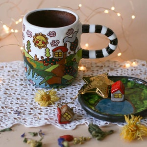 Two of Cozy Cups + Tea Infuser + Rest Dish, Summer and Winter Cups ...