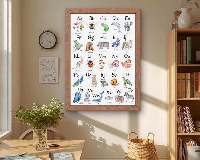 ABC Nature Chart Printable - Etsy