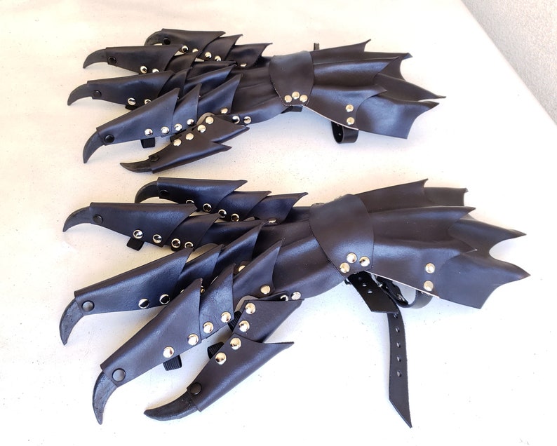 Black Costume Claws Claw Gauntlets Dragon Claws Demon - Etsy