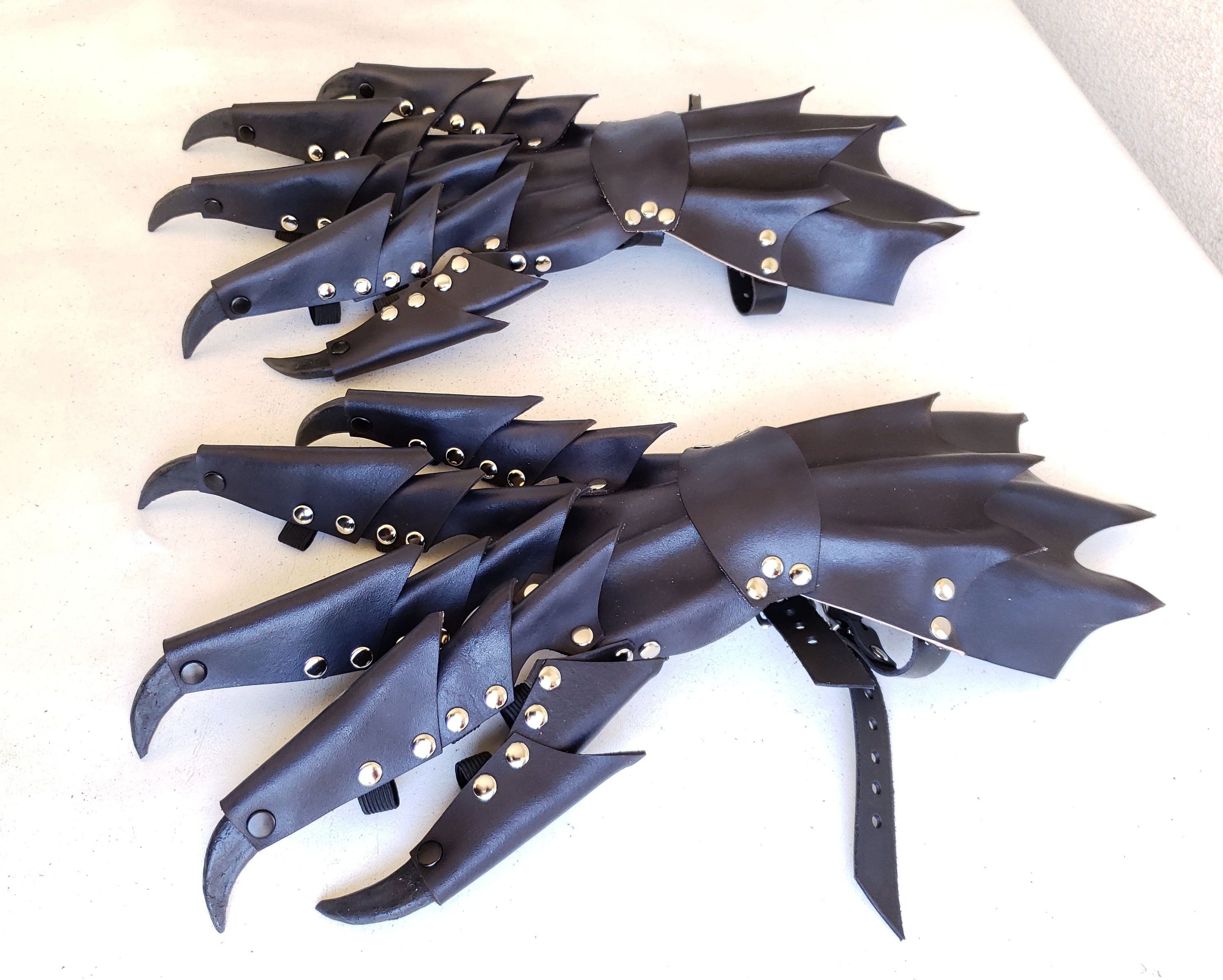 Black Costume Claws Claw Gauntlets Dragon Claws Demon Etsy