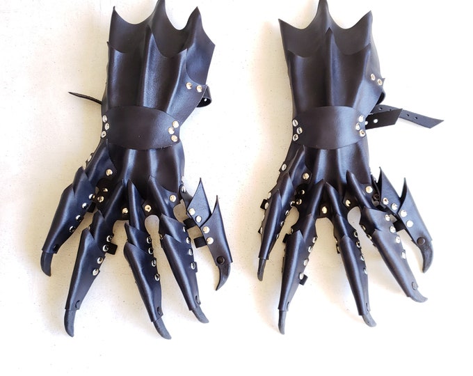 Black Costume Claws Claw Gauntlets Dragon Claws Demon - Etsy