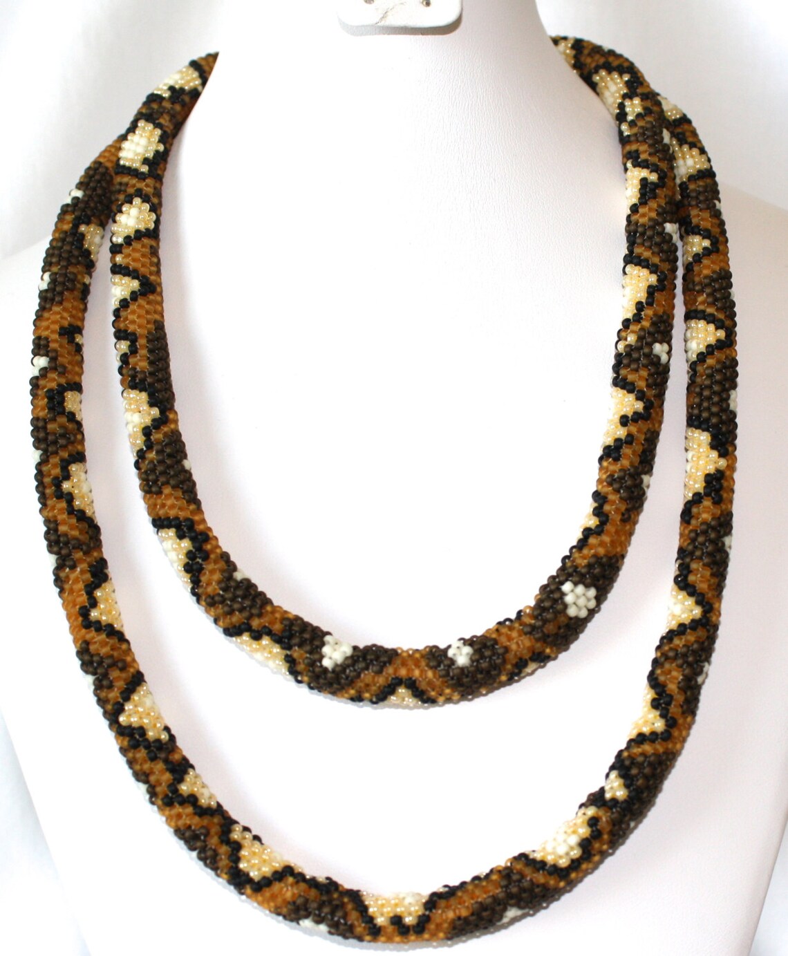 Seed Bead PATTERN Tubular Peyote Stitch for Diamond Back Snake - Etsy