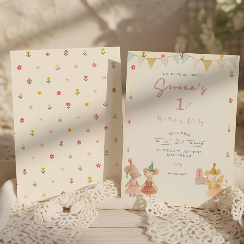 Whimsical Mouse Birthday - Etsy