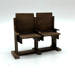 Dollshouse Miniature Theatre Seats, Miniature Cinema Chair, Miniature 1 ...