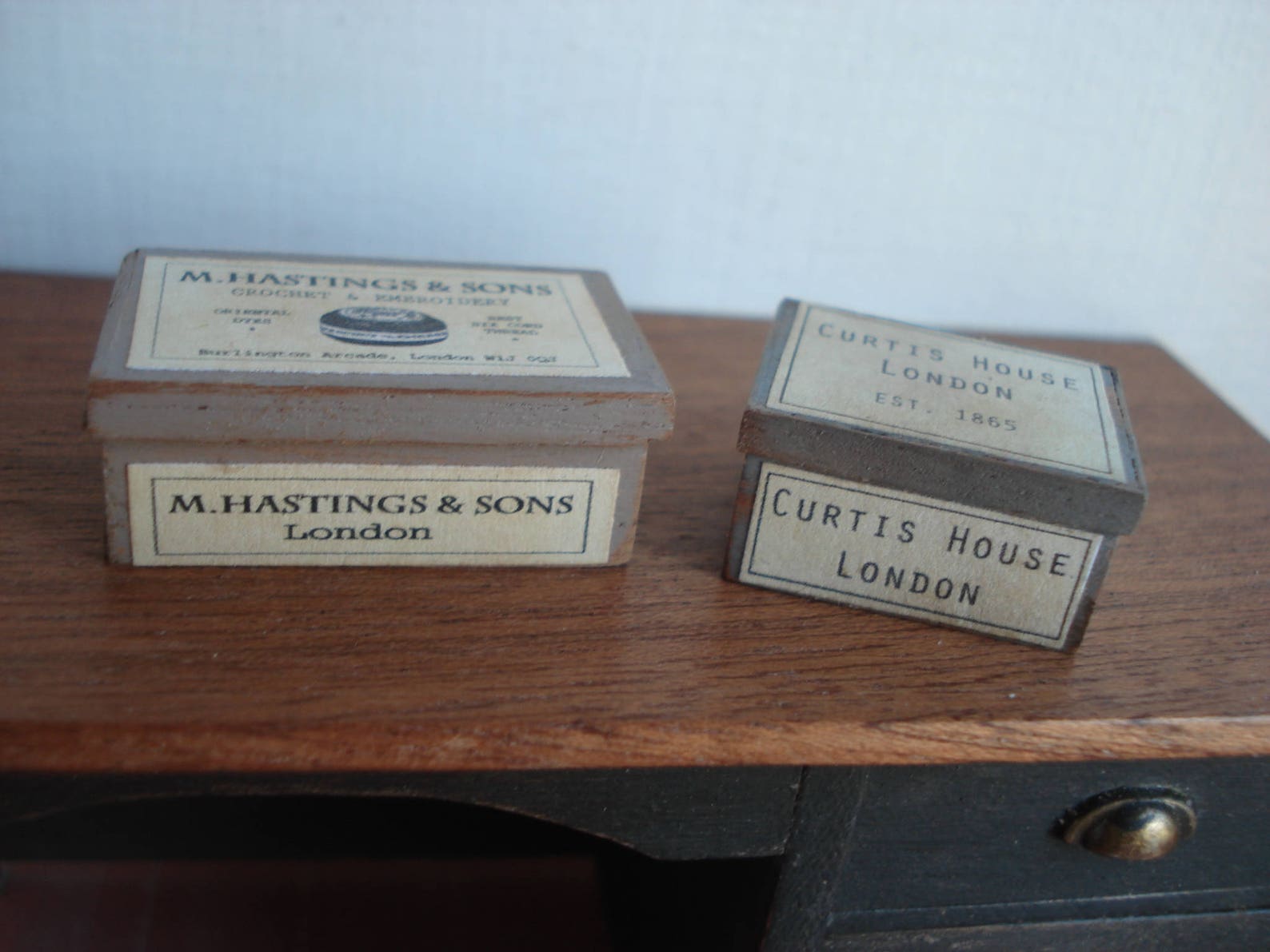 Dollshouse Miniature Vintage Boxes, Miniature Box, Miniature Shop ...
