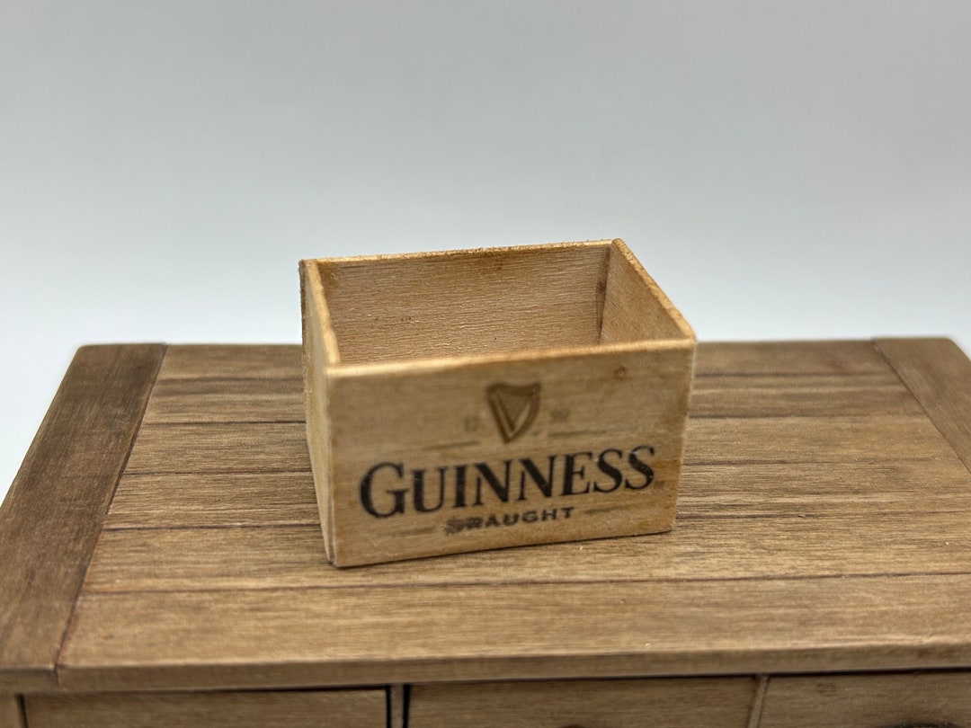 Miniature Beer Wooden Crate 1:12th Scale, Dollshouse Crate, Miniature ...