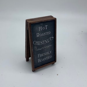 Miniature Blackboard Chestnuts Menu - Etsy