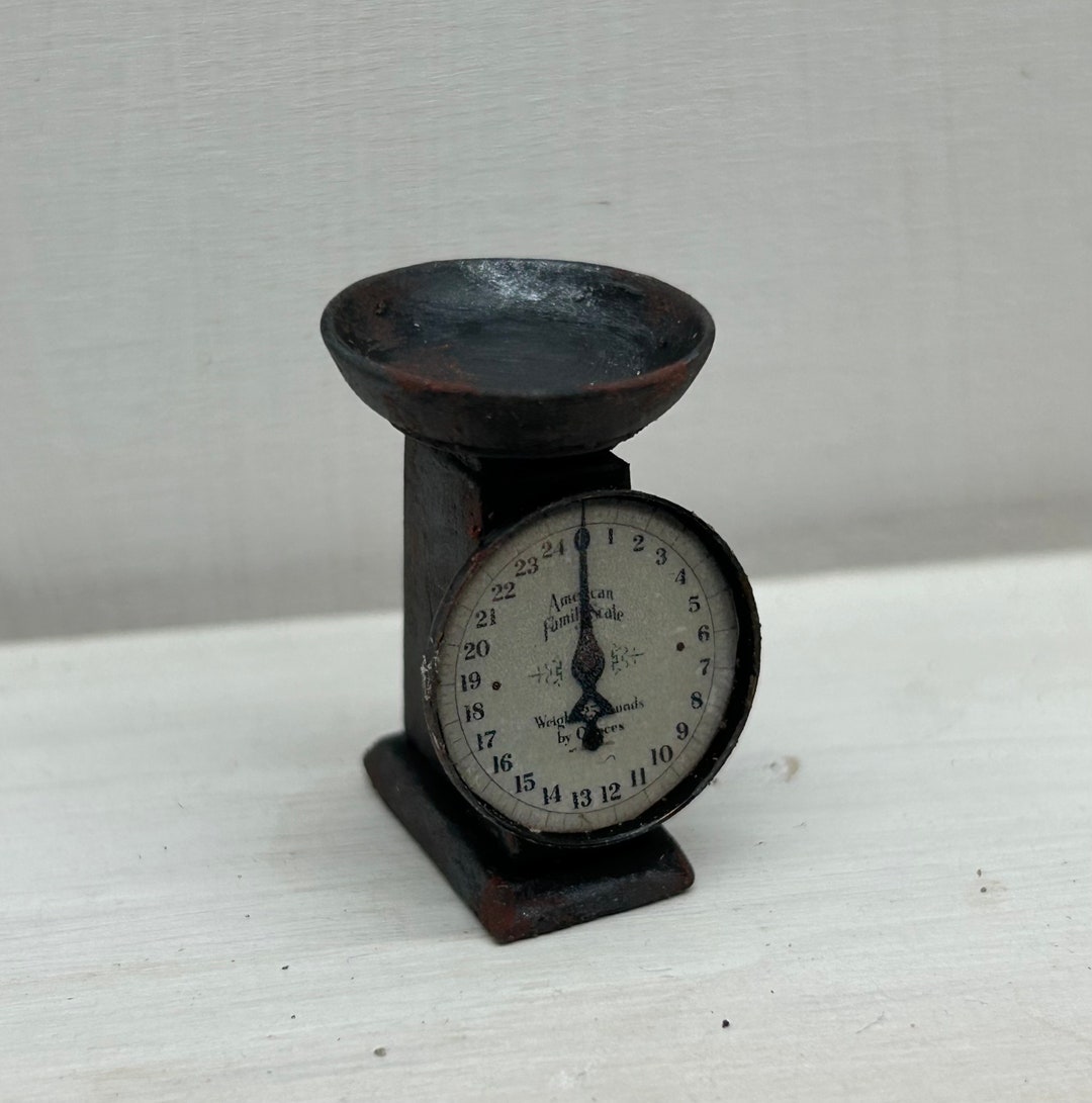 Dollshouse Miniature Scale, 1:12 Scale Kitchen Scale, Dolls Scale - Etsy