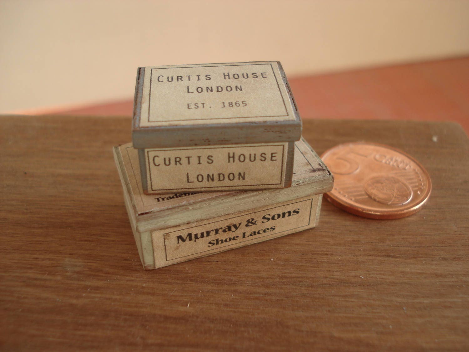 Dollshouse Miniature Vintage Boxes Miniature Boxes - Etsy