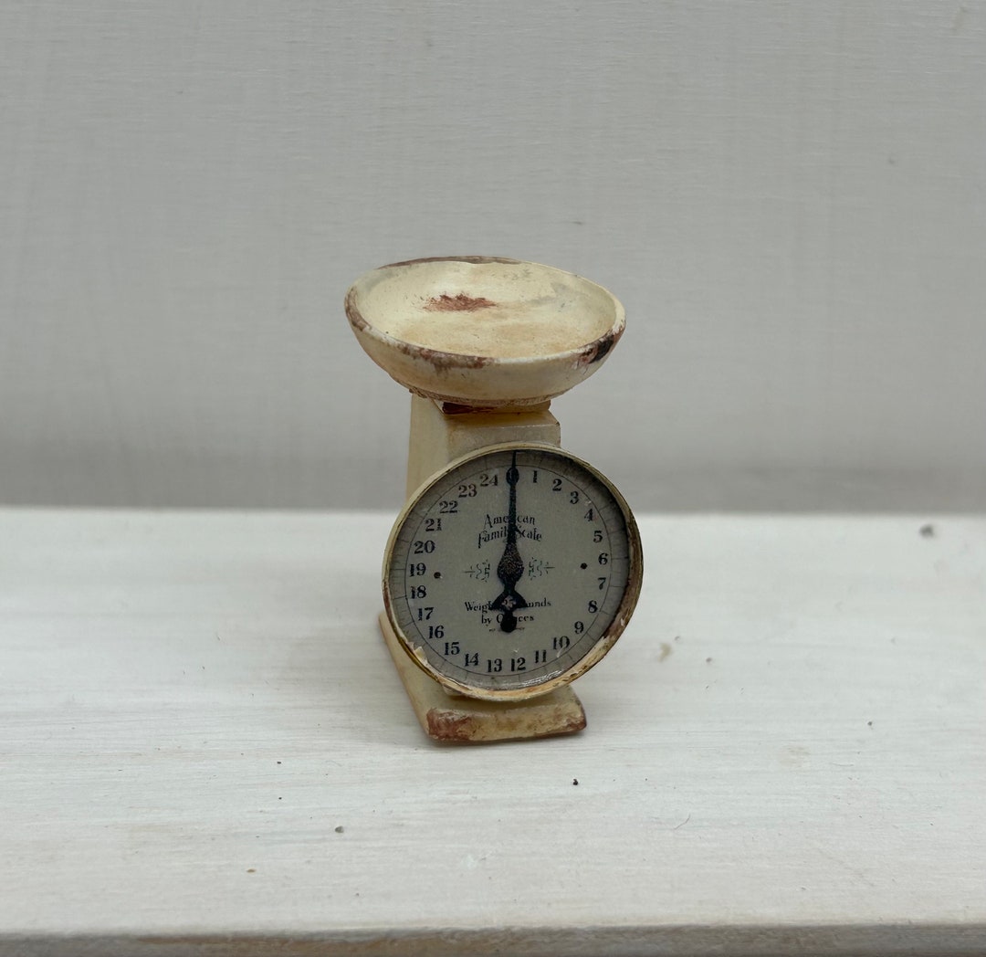 Dollshouse Miniature Scale, 1:12 Scale Kitchen Scale, Dolls Scale - Etsy