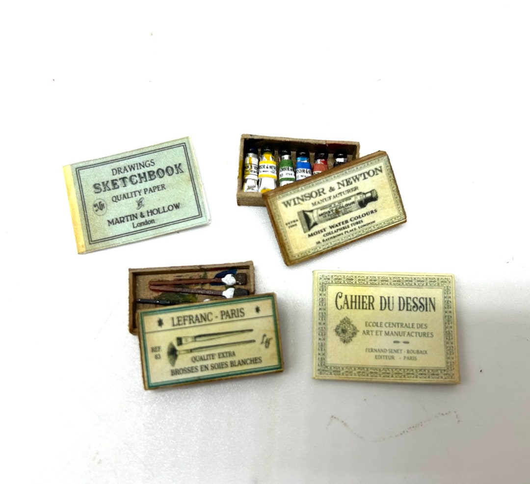 Dollshouse Miniature Painter Set, 1:12 Scale - Etsy