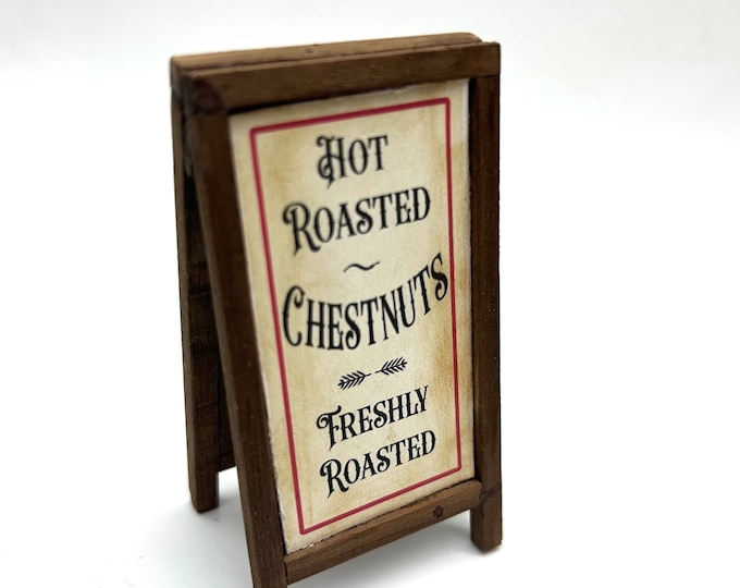 Roasted Chestnuts Farmhouse Style Framed Sign 13.5"x19.5". Farmhouse ...