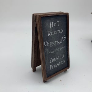 Miniature Blackboard Chestnuts Menu - Etsy