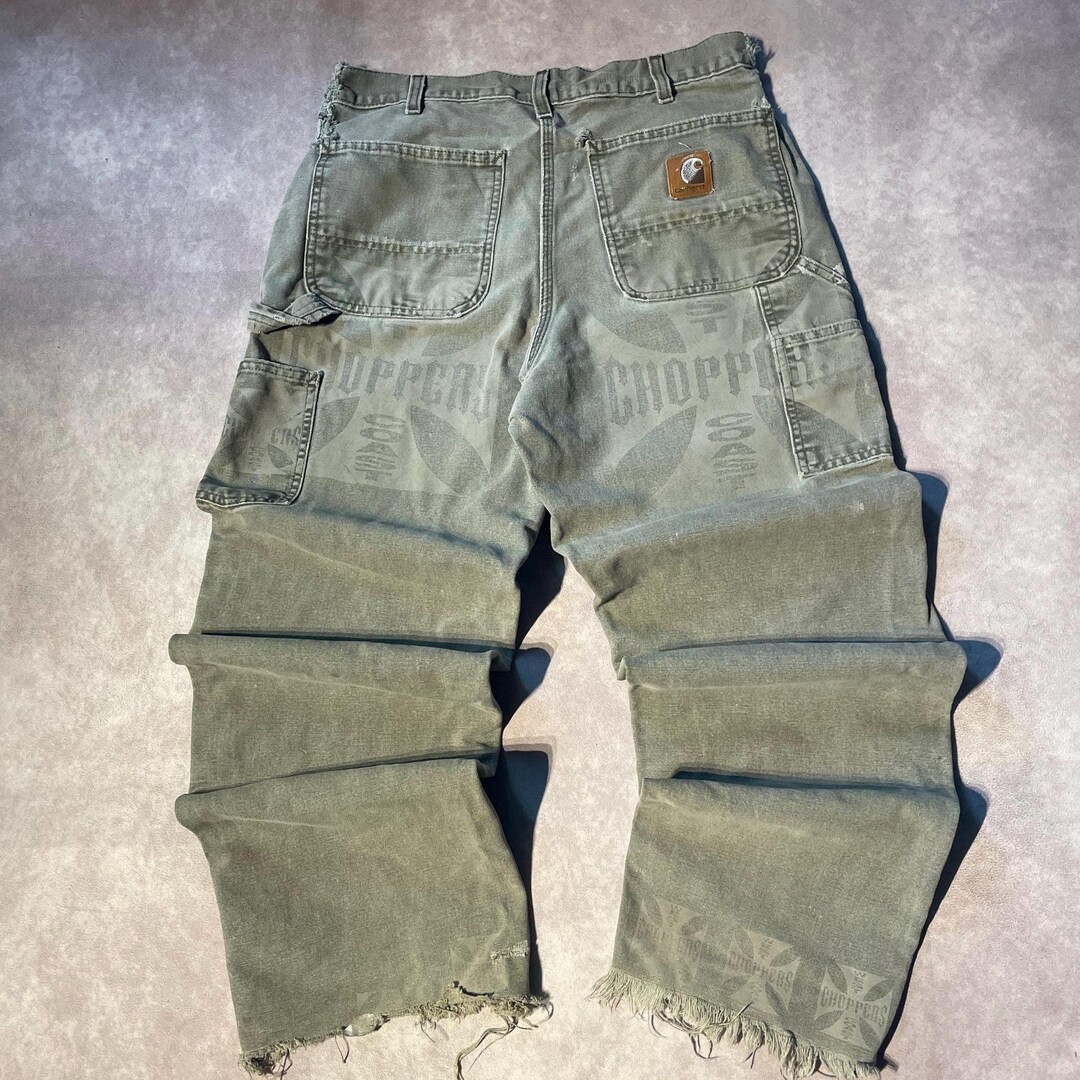 Vintage Carhartt Carpenter West Coast Choppers Design Pants - Etsy