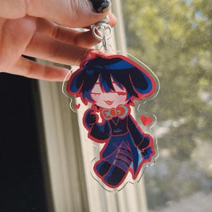 Alien Stage Bunny Acrylic Keychains - Etsy