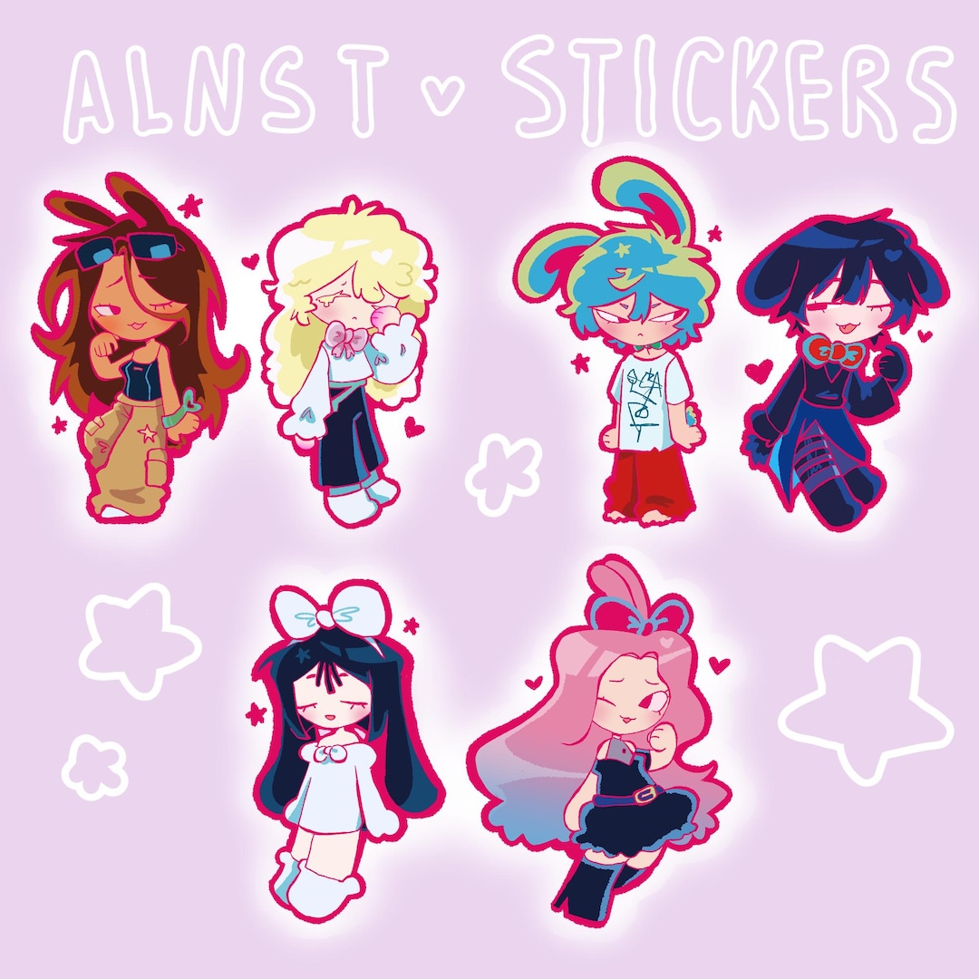Alien Stage Bunny Stickers - Etsy