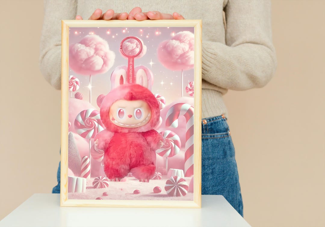 Candy Chaos Labubu | Sweet Digital Poster | Instant Download ...