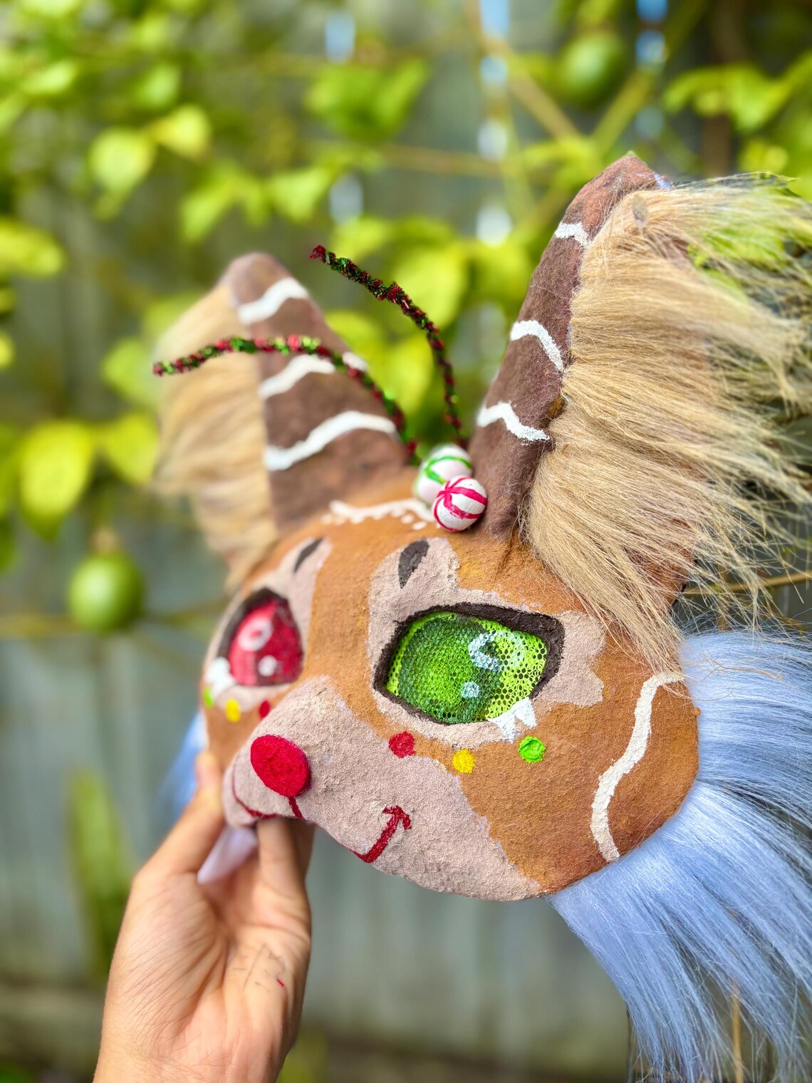 Gingerbread Kitty Furry/cosplay Mask - Etsy