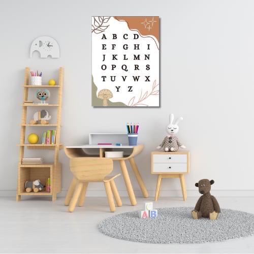 Boho Alphabet Poster - A-Z Printable for Kids Room, Nursery or ...