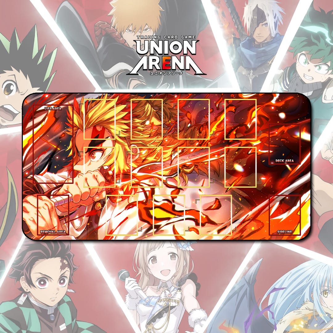 Rengoku Union Arena / Playmat 24"x14" Inches (600x350x2mm) - Etsy