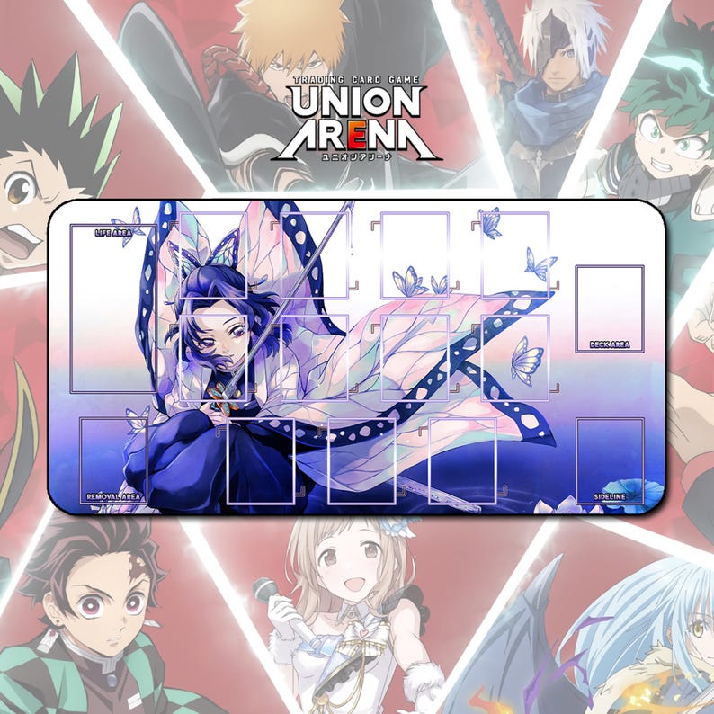 Shinobu Union Arena / Playmat 24"x14" Inches (600x350x2mm) - Etsy
