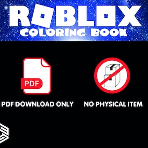 Roblox Coloring Book – 36 Printable Gamer Pages for Kids & Teens – Fun ...