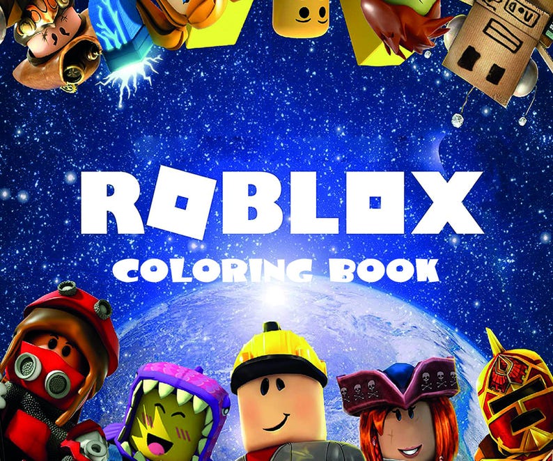 Roblox Coloring Book – 36 Printable Gamer Pages for Kids & Teens – Fun ...