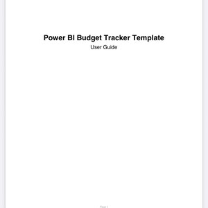 Power BI Personal Budget Tracker & Transaction Log - Track Expenses ...