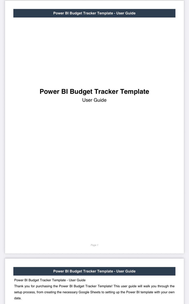 Power BI Personal Budget Tracker & Transaction Log - Track Expenses ...