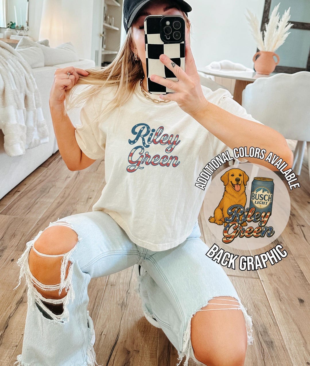Riley Green Shirt | Front and Back Design | Riley Green Tour | Riley ...