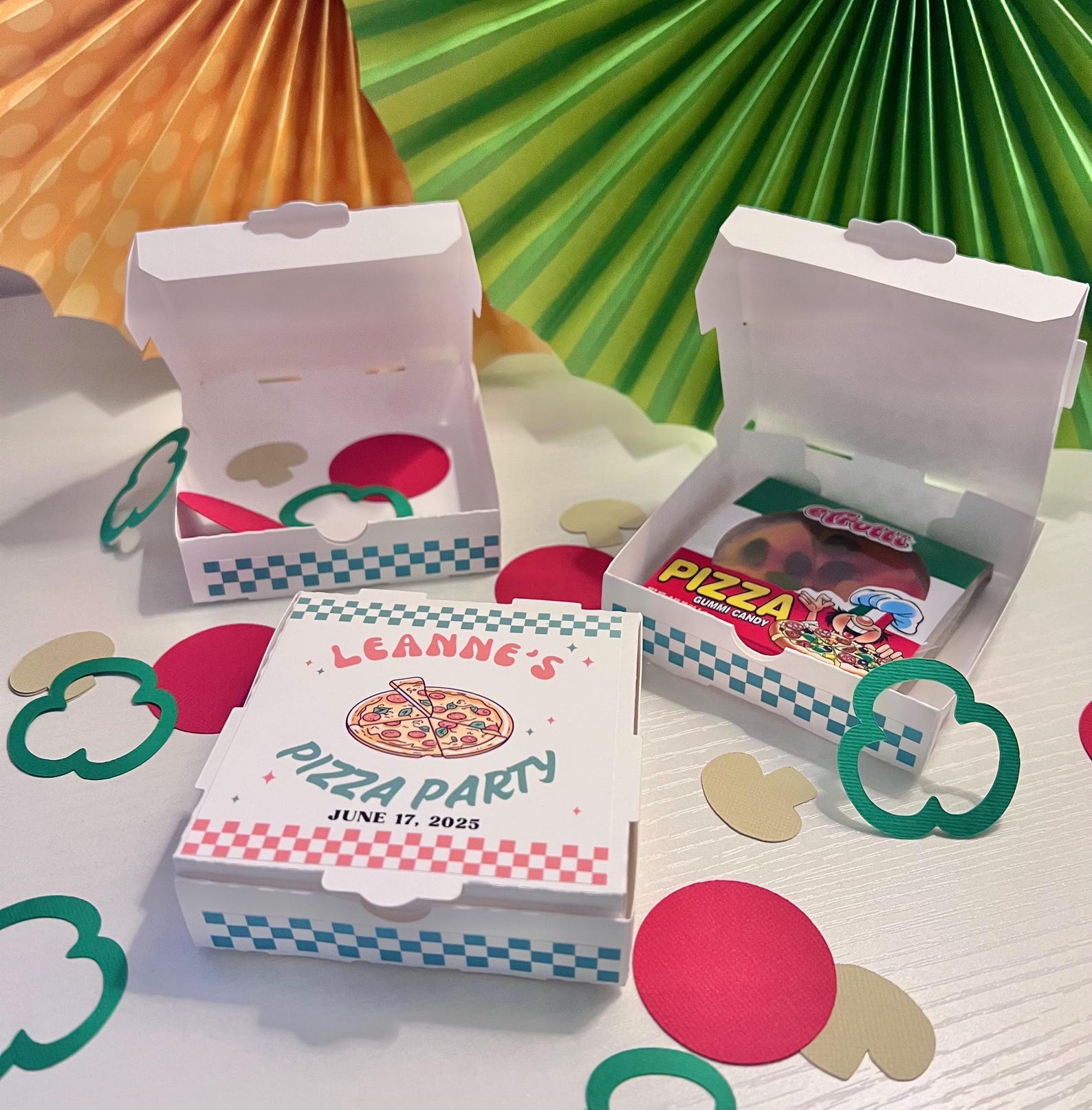 Mini Pizza Box Gift Party Favor for Pizza Party, Birthday Party Favor ...