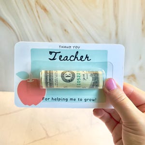 Teacher Appreciation Cash Gift for End of School Year - Teacher Money ...