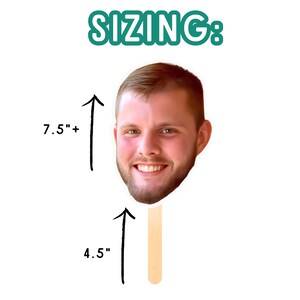 Custom Football Face Cutout on a Stick, Fun Helmet Big Face, Party ...